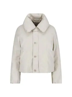 LEMAIRE Linen-cotton Duck Down Puffer Jacket - White