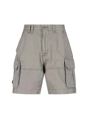 Polo Ralph Lauren Cargo Shorts With Flap Pockets - Grey