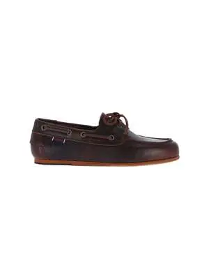 SEBAGO Leather Boat Shoes With Lace-up Detail