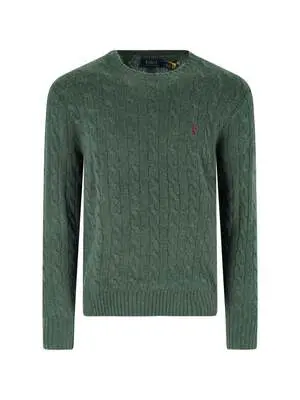 Polo Ralph Lauren Cable-knit Crewneck Sweater - Green