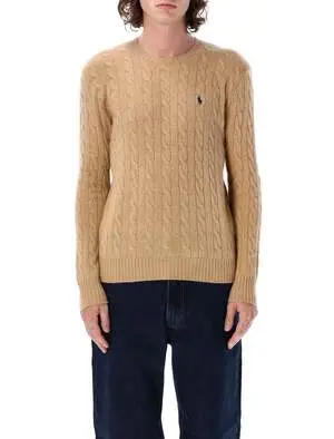 Polo Ralph Lauren Cable-knit Crewneck Sweater - Marrone
