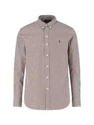Polo Ralph Lauren Cotton-blend Stretch Polo Shirt - Brown