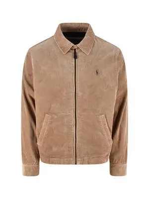 Polo Ralph Lauren Polo Ralph Lauren Cotton Corduroy Zip-Up Jacket Beige