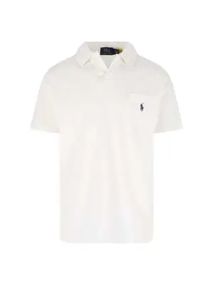 Polo Ralph Lauren Cotton-linen Polo Shirt - White
