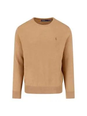 Polo Ralph Lauren Polo Ralph Lauren 100% Wool Crew Neck Sweater Brown
