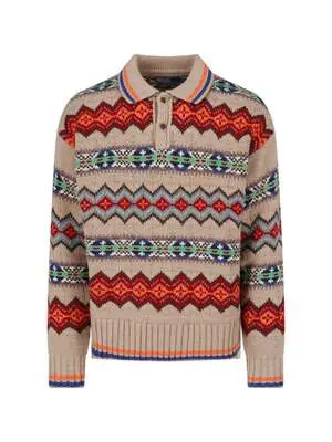 Polo Ralph Lauren Polo Ralph Lauren 100% Wool Crew Neck Sweater Multicolor