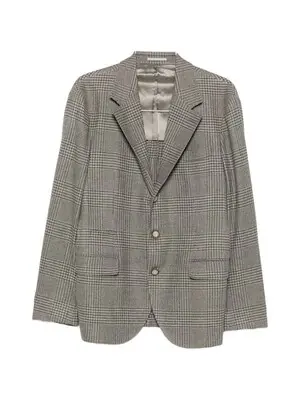 Brunello Cucinelli Wool Single-breasted Jacket - Green