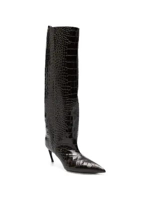 Attico Lea Leather Boots