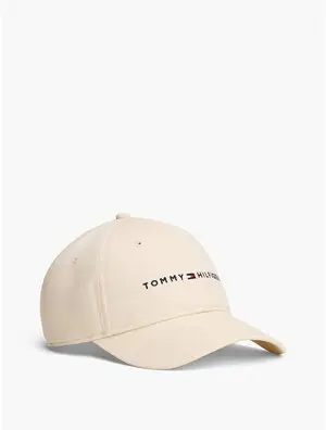 Tommy Hilfiger Embroidered Logo Baseball Cap - Vanilla