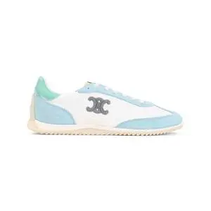 Celine Low Top Racer Sneakers Triomphe - White