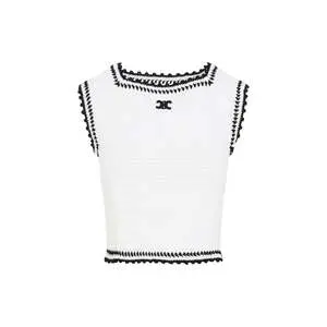 Celine Crochet Top - White