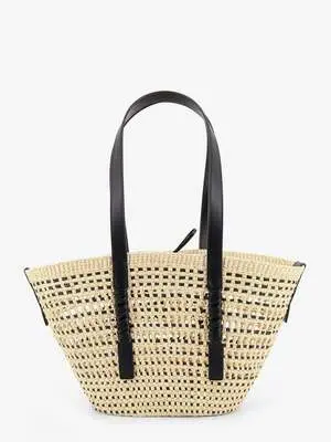 Loewe Paula's Ibiza -braid Raffia And Leather Shoulder Bag