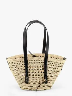 Loewe Raffia And Leather Shoulder Bag - Multicolor