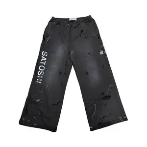 SATOSHI NAKAMOTO Luke Fleece Sweatpant - Black
