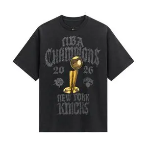 Nike 2025/26 Nba Championship New York Knicks T-shirt - Black