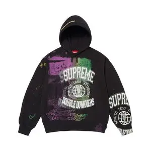 Supreme Overprint Hooded Sweatshirt