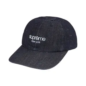 Supreme Sequin Denim Classic Logo 6-panel 'indigo - Blue