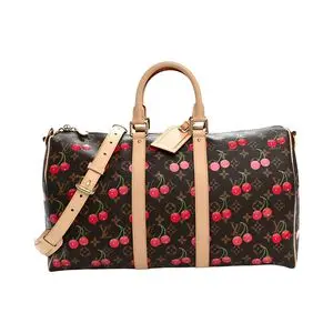 LOUIS VUITTON X Takashi Murakami Monogram Cerises Keepall Bandouliere 45 - Brown