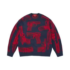 Supreme Guns Sweater 'navy - Blue