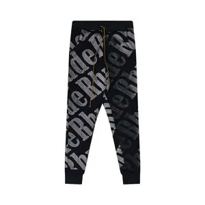 Rhude All Over Sweatpants - Black
