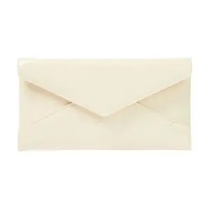 Saint Laurent Paloma Patent Clutch 'coquille - Cream