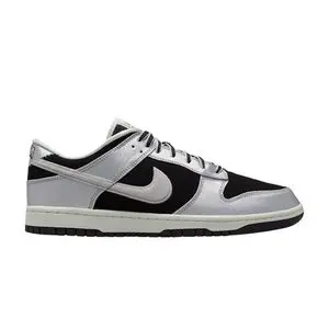 Nike Dunk Low Retro 'metallic Black Sail - Silver