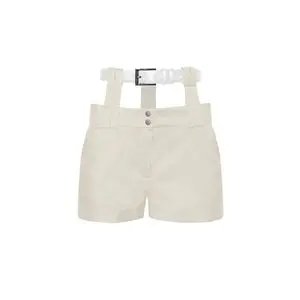 VESTIAIRE D'UN OISEAU LIBRE Suspended Waistband Shorts - White