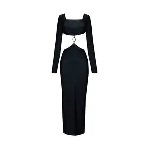 VESTIAIRE D'UN OISEAU LIBRE Lycra Cut-out Dress - Black