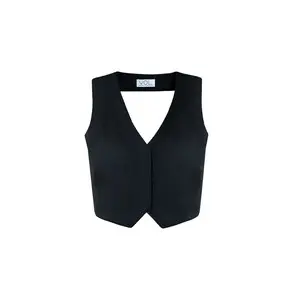 VESTIAIRE D'UN OISEAU LIBRE Open-back Vest - Black