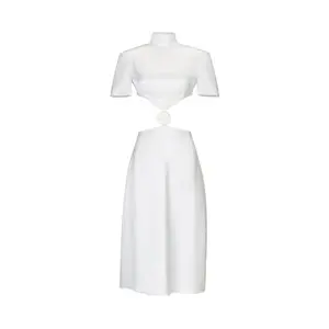 VESTIAIRE D'UN OISEAU LIBRE Paloma Blanca Silk Dress - White