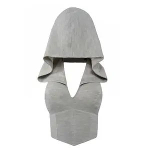 VESTIAIRE D'UN OISEAU LIBRE Jersey Hooded Corset - Grey