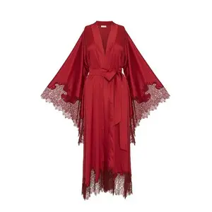 AVENUE 8 Lace Detailed Maxi Robe