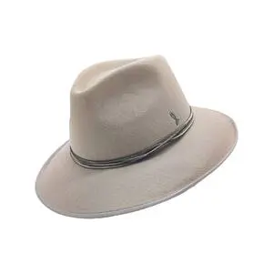 DORIA 1905 Western Drop Hat In Smooth Lapin Felt - Black
