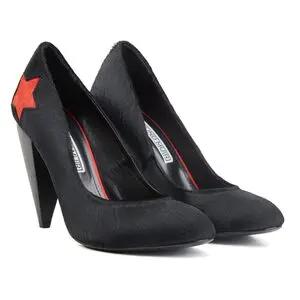 ROSAMUND MUIR LONDON Red / Black India Black Calf Hair With Red Star Heels - Red/black