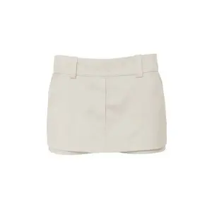 VESTIAIRE D'UN OISEAU LIBRE Wool Skort - White