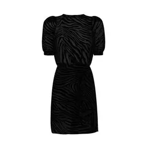 SVETA MILANO Joan Short Devoré-velvet Dress - Black