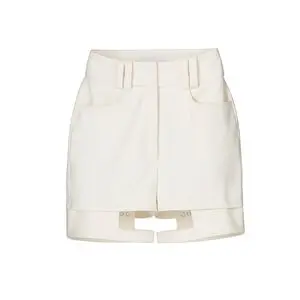 VESTIAIRE D'UN OISEAU LIBRE High-waisted Denim Shorts With Detachable Elements