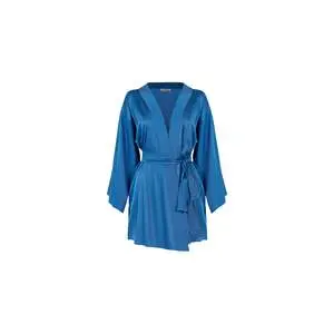 AVENUE 8 Mini Silk Robe Indigo - Blue