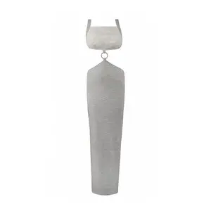 VESTIAIRE D'UN OISEAU LIBRE Open-back Dress - Grey
