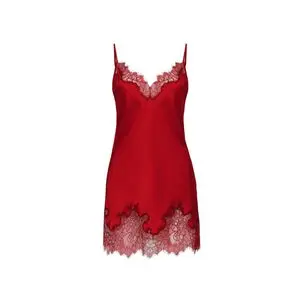 AVENUE 8 Lace Detailed Mini Cami Dress - Red