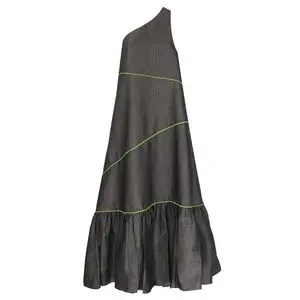 MIRIMALIST Janset Linen Maxi Dress - Grey