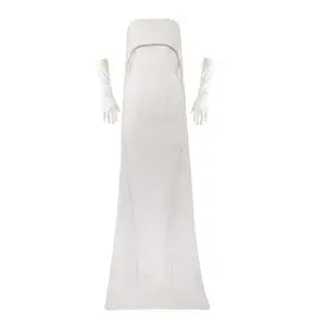 VESTIAIRE D'UN OISEAU LIBRE Off Shouder Cape Dress - White