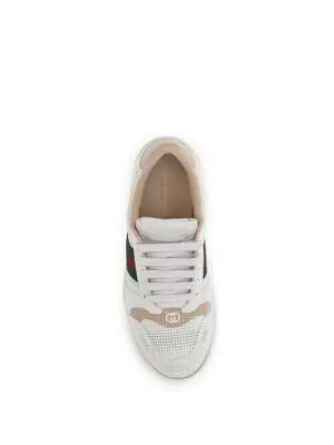 Gucci W Screener Snkr Perf Lthr