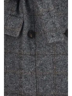 Brunello Cucinelli Long Alpaca-blend Coat With Belt - Gray