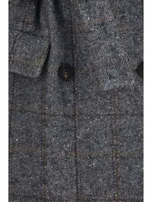 Brunello Cucinelli Long Alpaca-blend Coat With Belt - Gray