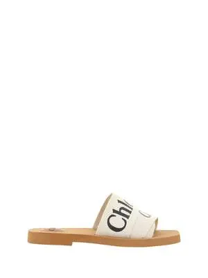 Chloé Woody Sandals - White