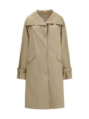 TOTEME Oversized Cotton Trench Coat - Cream