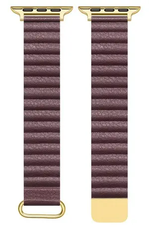 POSH TECH Dakota Faux Leather Apple Watch® Watchband Chery Lacquer