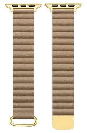 POSH TECH Dakota Faux Leather Apple Watch® Watchband - Tan