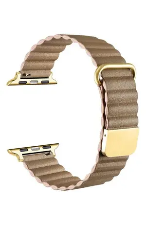 POSH TECH Dakota Faux Leather Apple Watch® Watchband - Tan